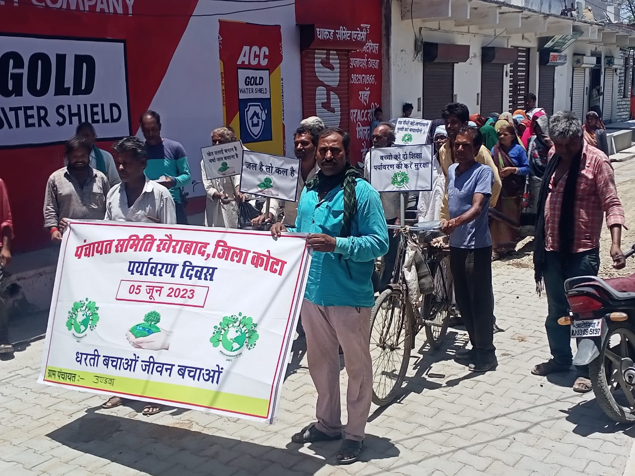 Stopped work and roamed the villages with placards, made people aware ...