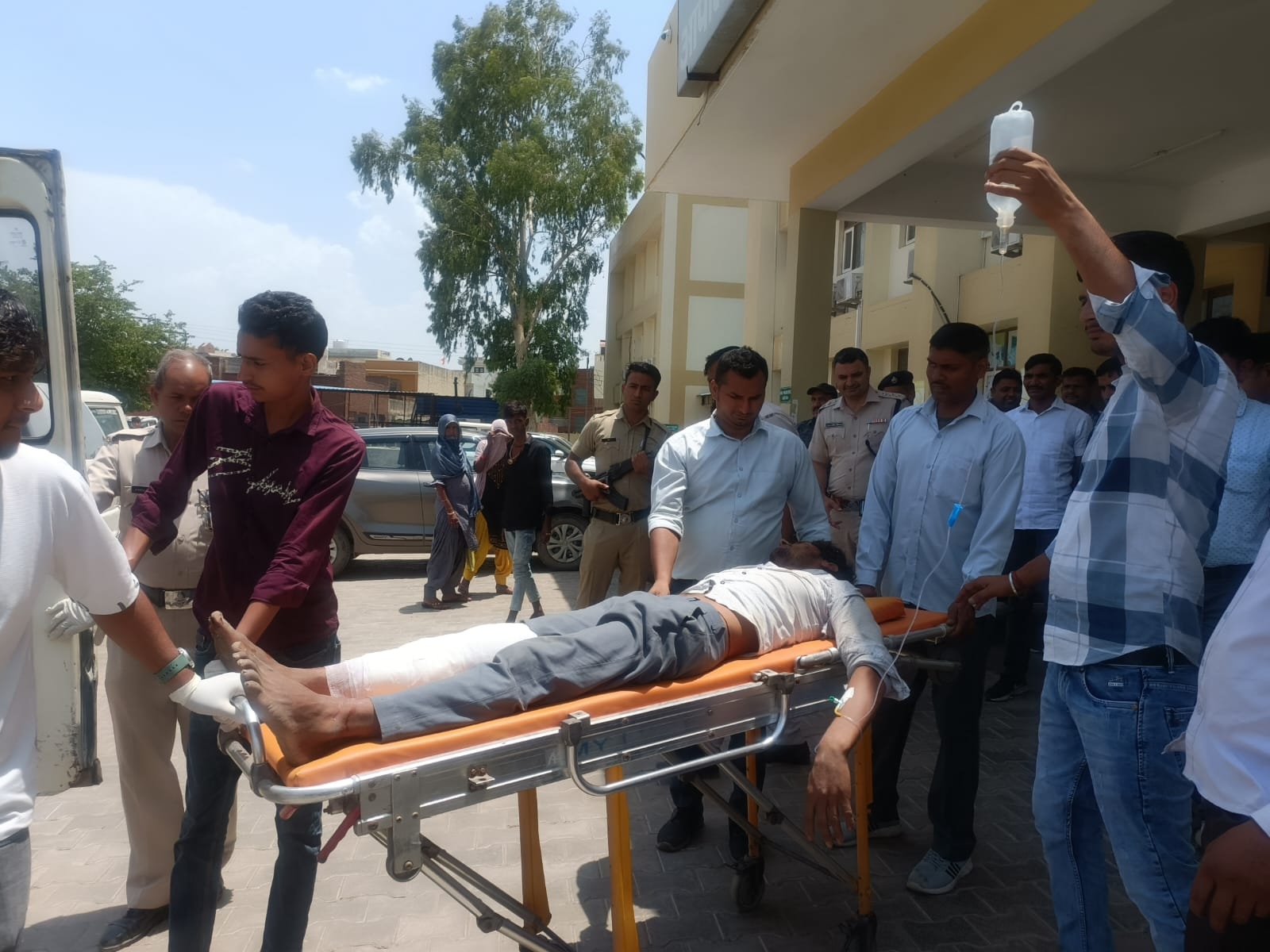 Palwal- Bhulwana village Chameli forest police encounter miscreant shot ...