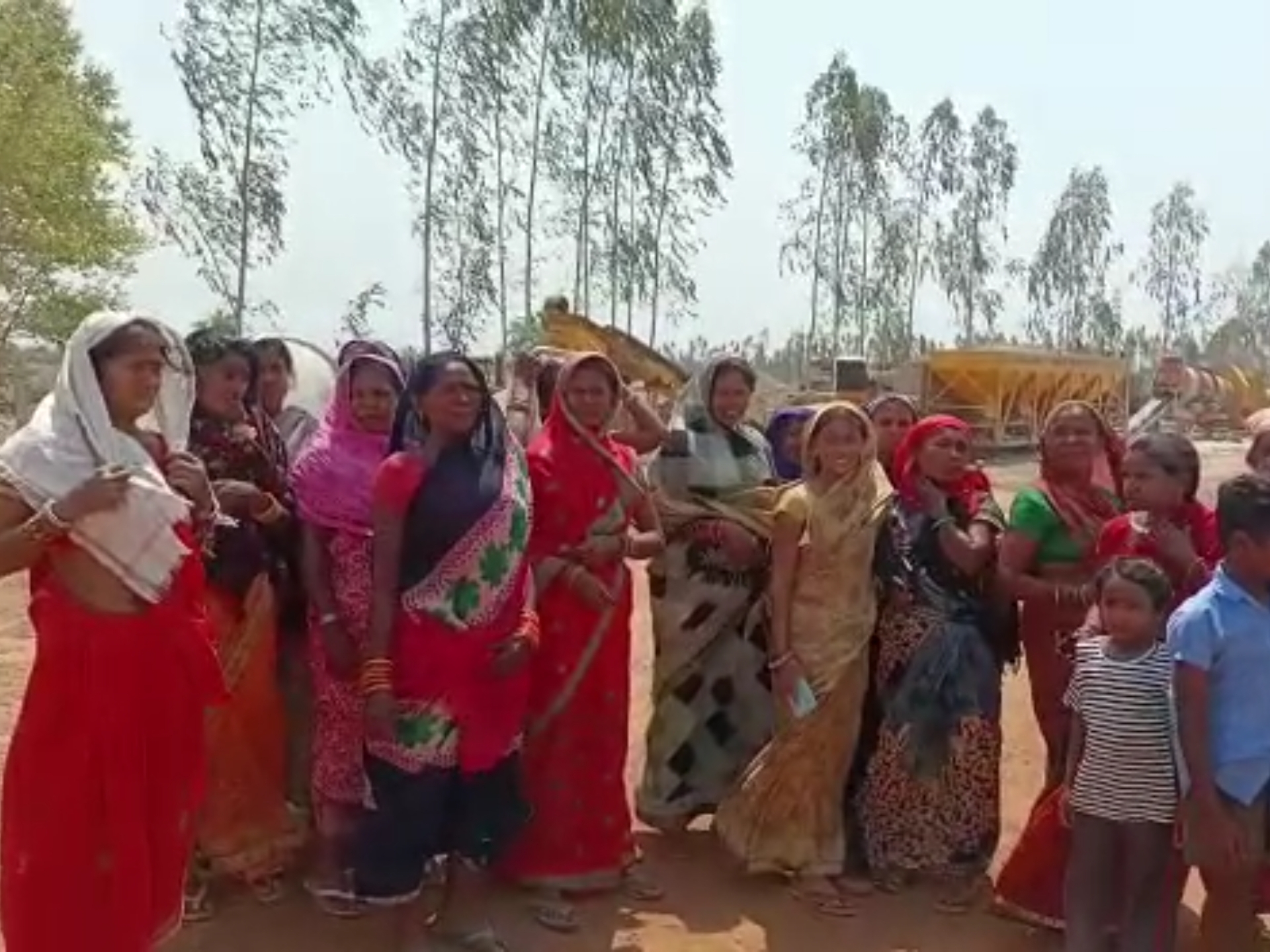 After the accident, the villagers protested against the illegal asphalt ...