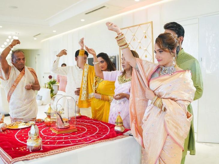 Performed pooja with Jain rituals, said 'Wishing a happy place a year ...