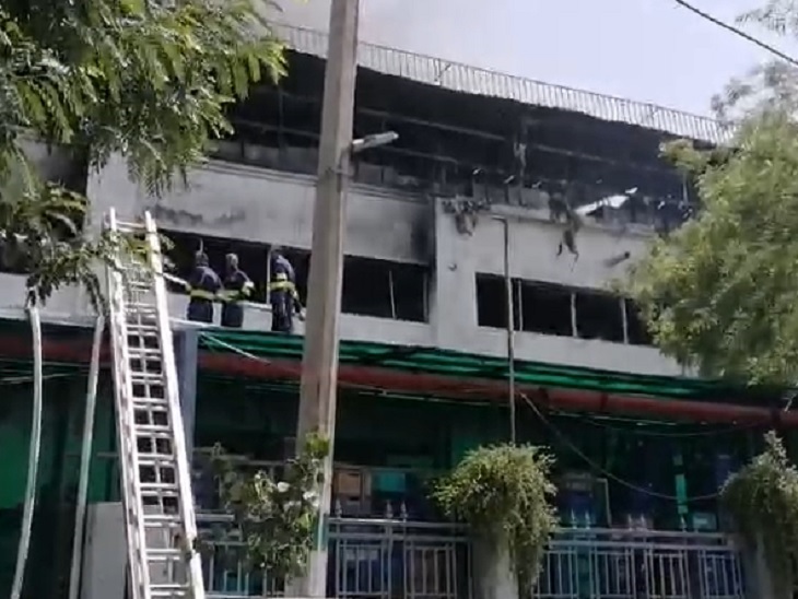Sonipat- Fierce fire in Rai industrial area fame factory, fire brigade ...