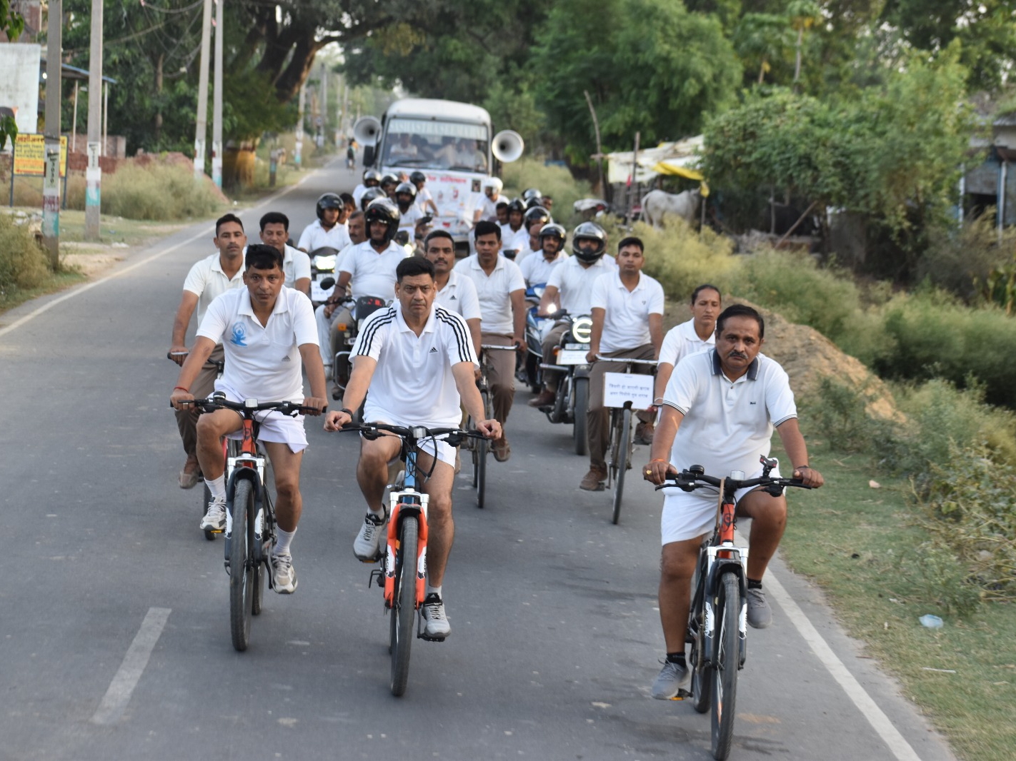 Made people aware by riding cycle and bike, campaign will run till June ...