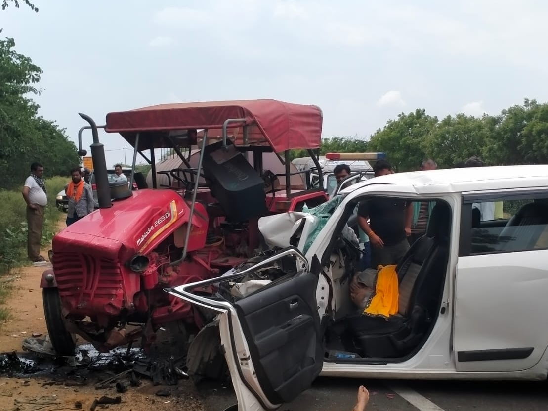 Jhajjar- Kulana Chowk Road Accident, 3 Died Including 2 women. WagonR ...