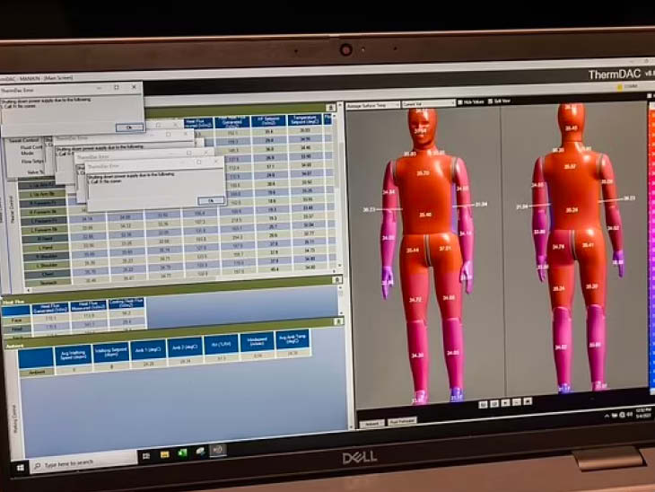 worlds first outdoor walking manikin that sweats shivers and breathes ...