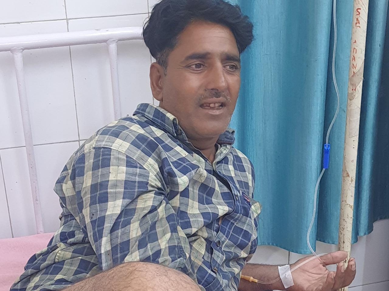 Injured in leg, admitted by police in critical condition, attacked ...