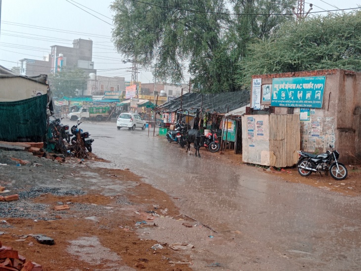 The weather became pleasant due to rain in Churu | चूरू में बारिश से ...