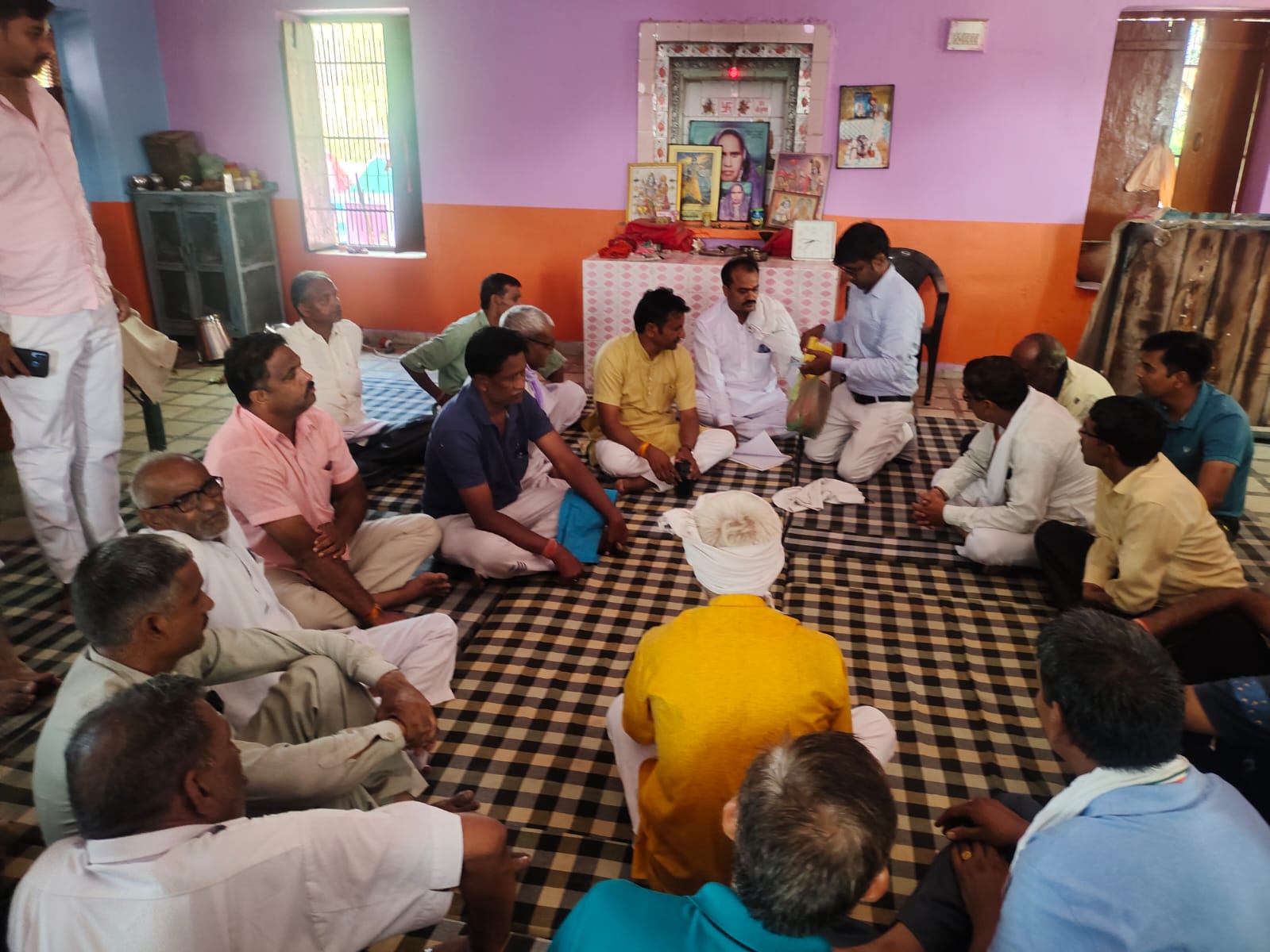 Former sarpanch Radhe Singh became the new head of Nimla Johar Committee