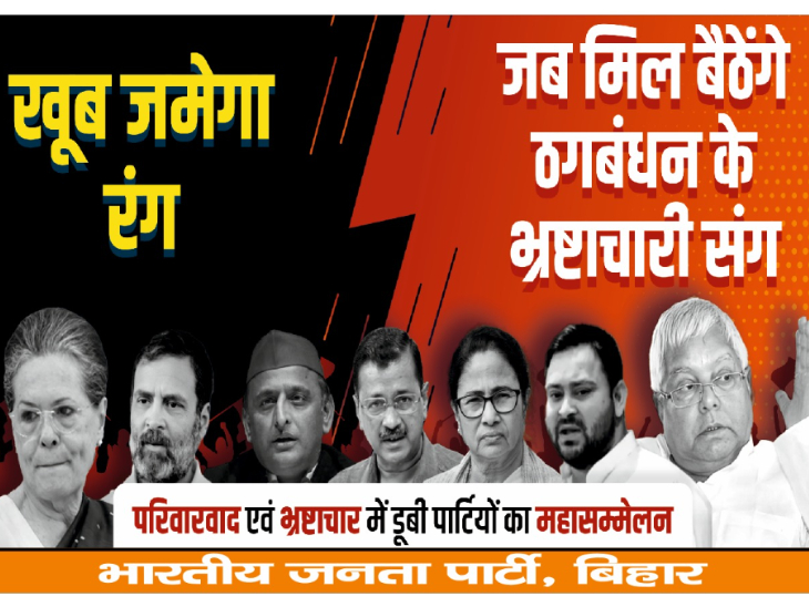 Bihar Poster Politics; Nitish Kumar Opposition Unity Meeting Vs BJP ...