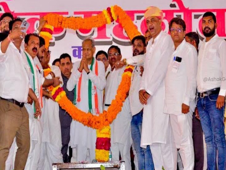 Cm Ashok Gehlot udaipur rajasthan yatra, salumber cm yatra, Ruthi Rani ...