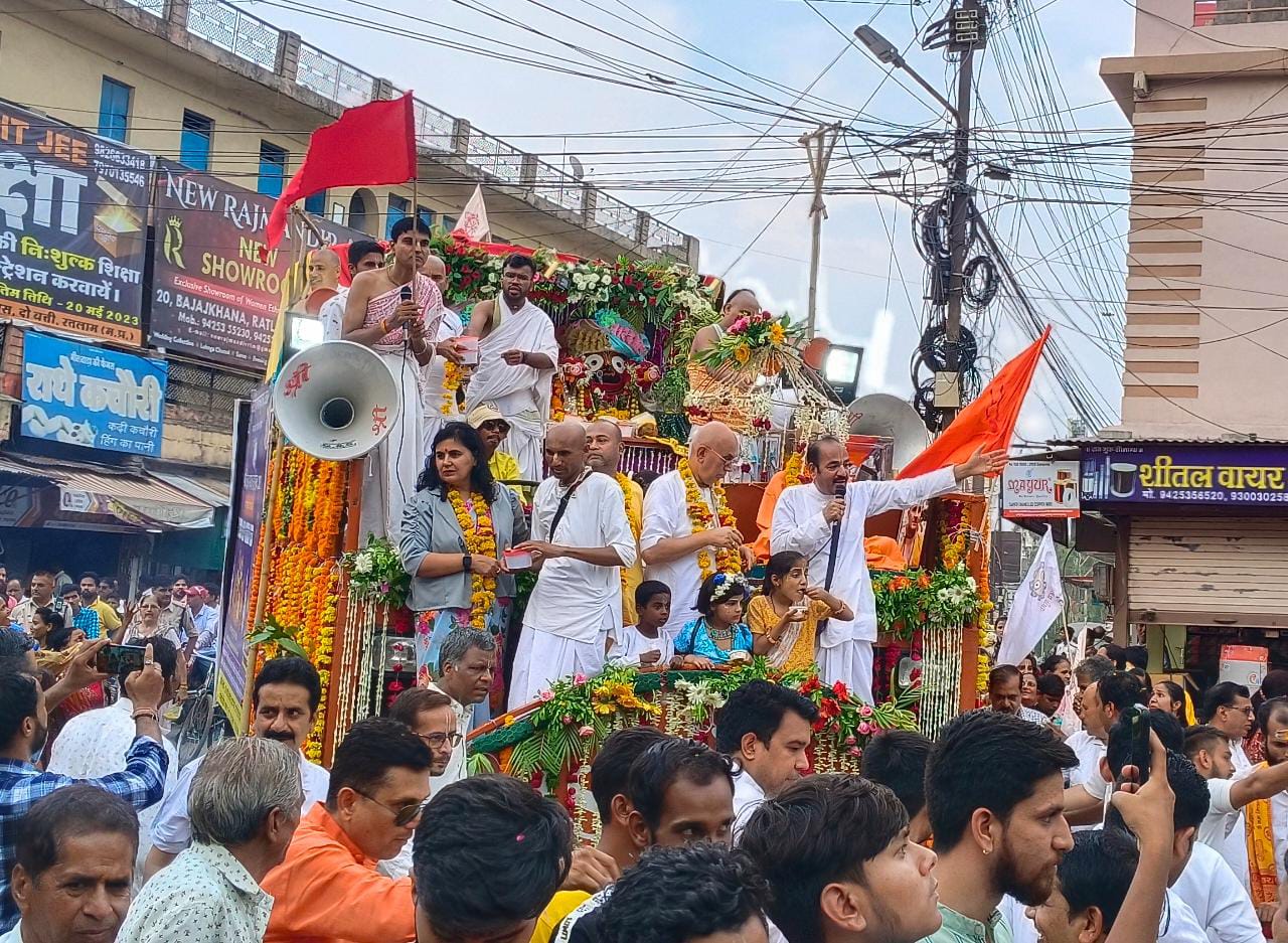 Mahaprabhu Jagannath, brother Balabhadra and sister Subhadra ensconced ...