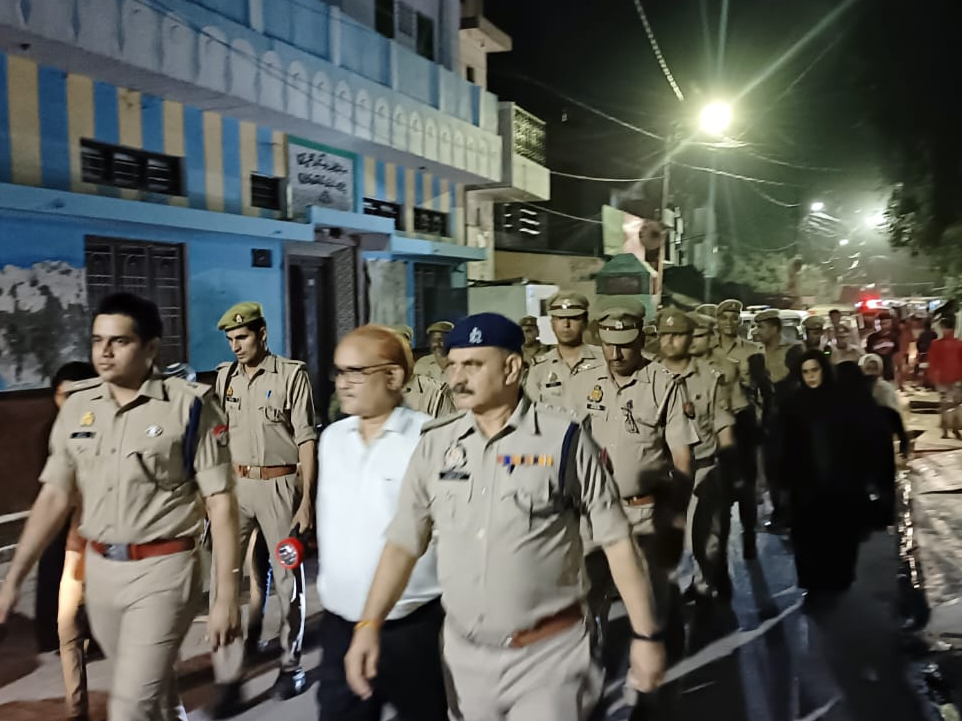 Kept marching with SSP force till night, imposed duty of 3 company PAC ...