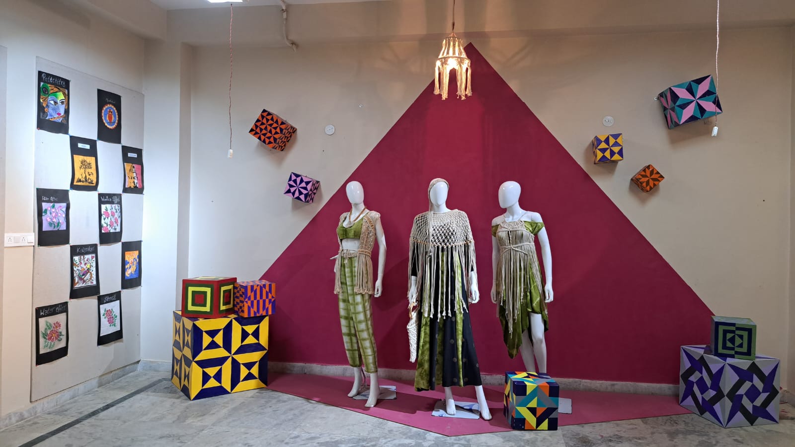 Theme based design was appreciated in the annual project exhibition ...