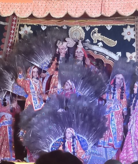 Devotees gathered to worship Kalia Nag Mardan and Giriraj | कालिया नाग ...