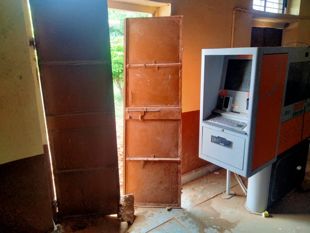 Due to rain water entering the center, current is running in Emitra ...