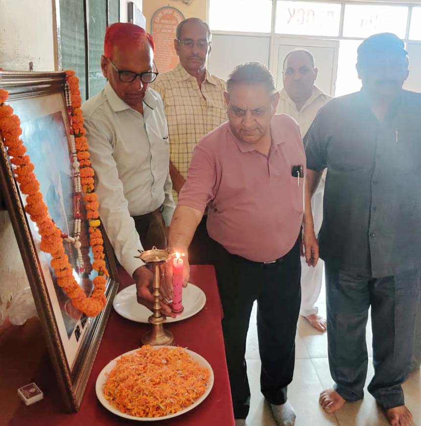 Chief Patron at Saini High School. Tribute paid to Dr. Ram Saini | सैनी ...