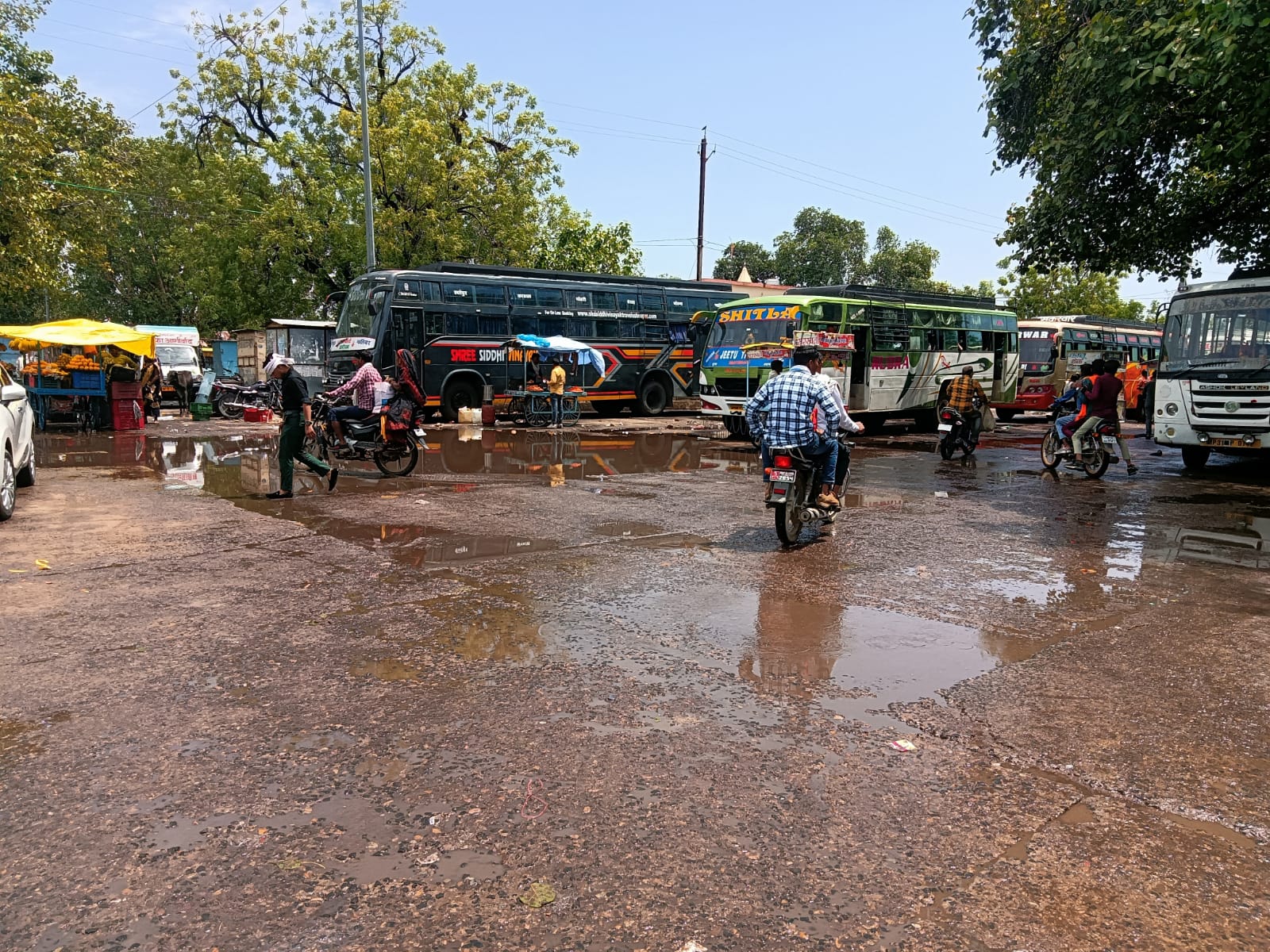 What kind of development is this: the condition of the bus stand is bad ...