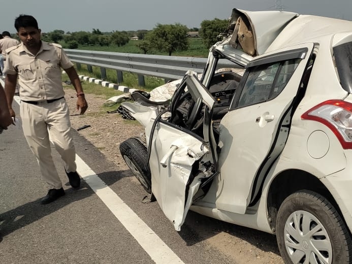 Mahendragarh- Accident near Bachini on NH-152 D, 4 dead, husband-wife ...