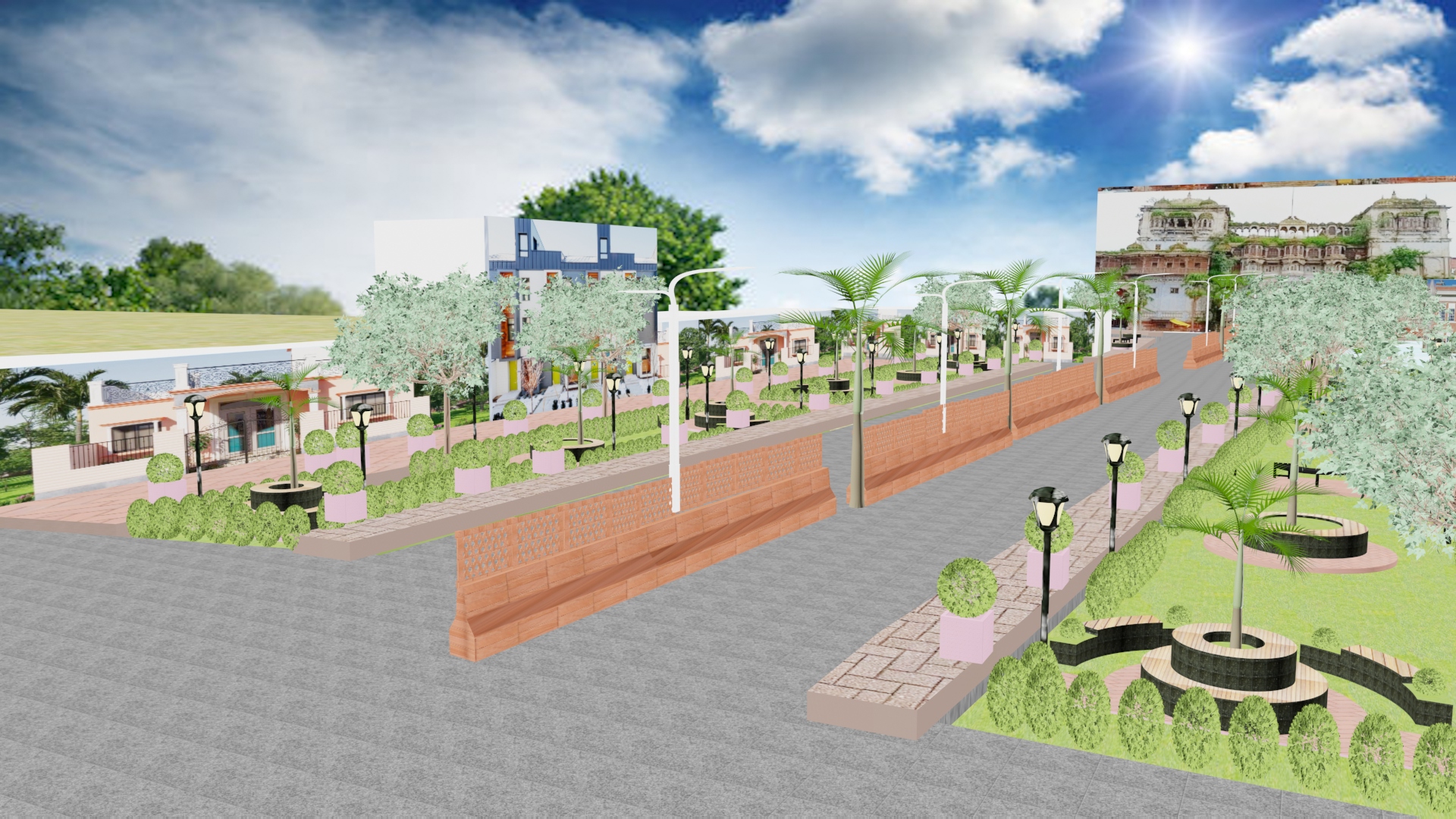 Palace Road will become the most beautiful forelane of the city, red ...