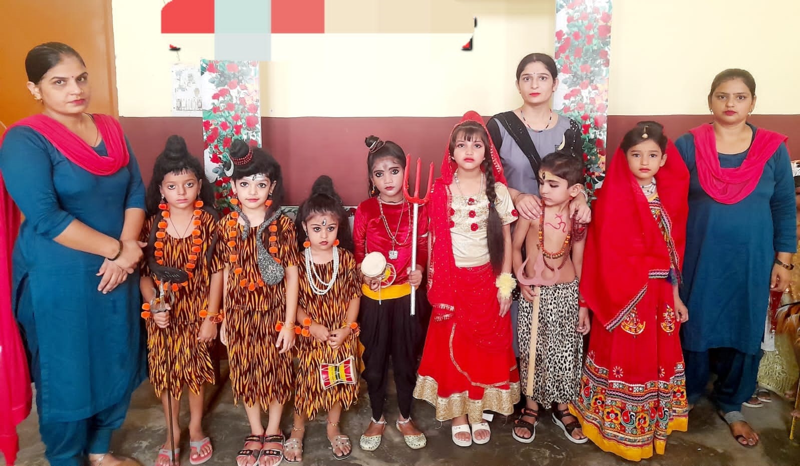 On the eve of Shivratri, students danced in the costumes of Shiva ...