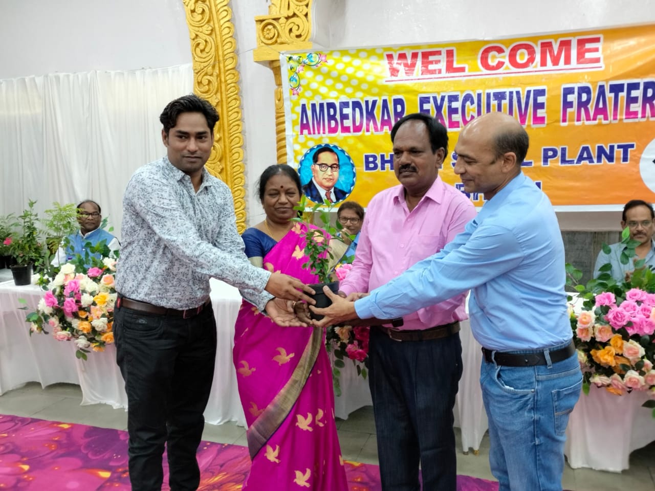 122 BSP officers promoted from SC/ST category were felicitated in the ...