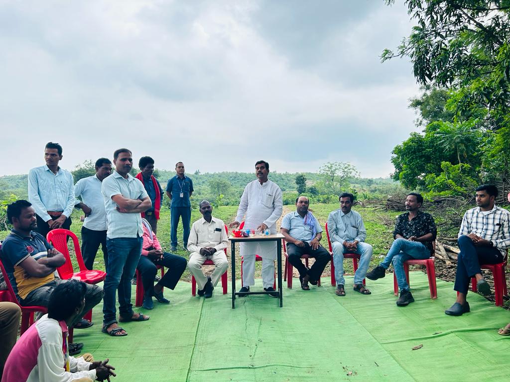 Workers go to the houses of the villagers and tell the plans of the ...