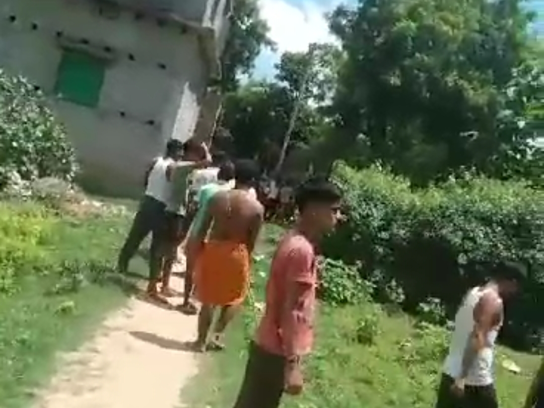 Villagers stopped children and old people from leaving the village ...
