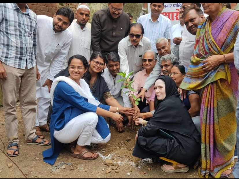 Plantation done by freeing encroachment on 48 bigha Harishankari land ...