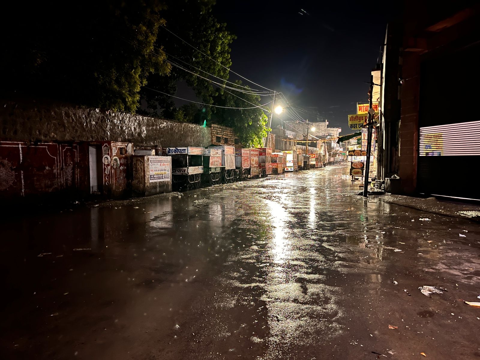 Water filled everywhere, people got relief from humidity, heavy rain ...