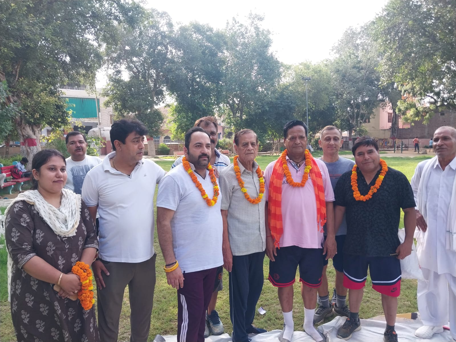 Satinder became the head of Multani Chowk Park Committee | मुलतानी चौक ...