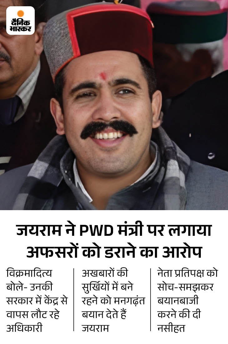 Himachal: Jairam Thakur Vs Vikramaditya Singh | PWD Minister | Leader ...
