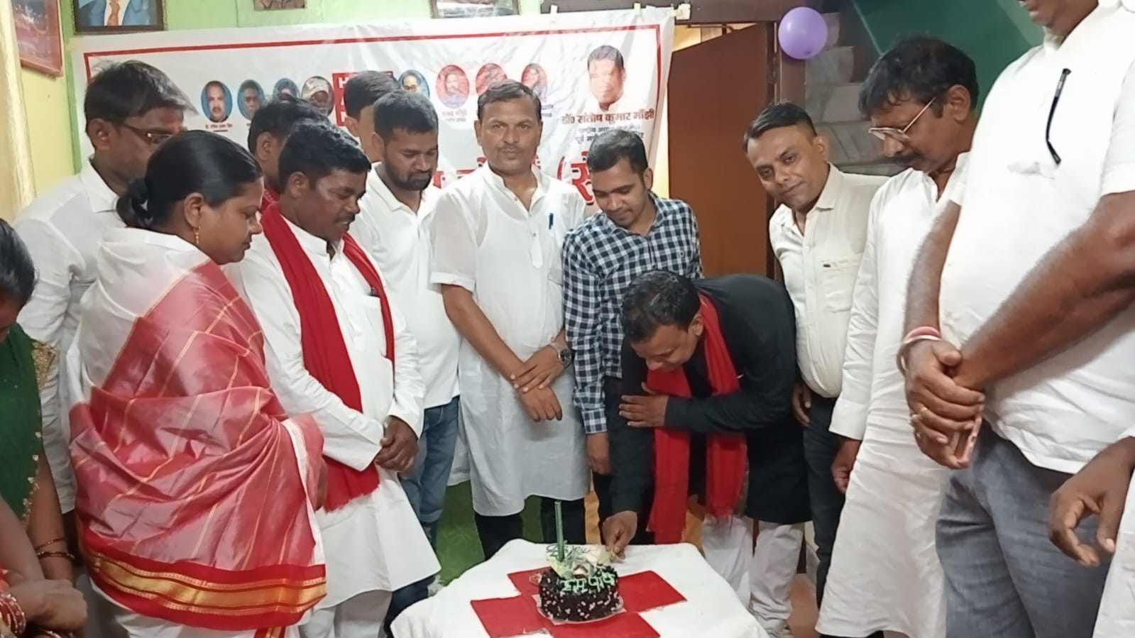 From us. Celebrating the eighth foundation day, cake was cut, leaders ...