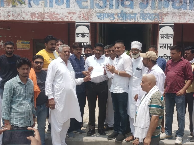 Protest in Kaithal Samrat Mihir Bhoj statue dispute, Gujjar-Rajput ...