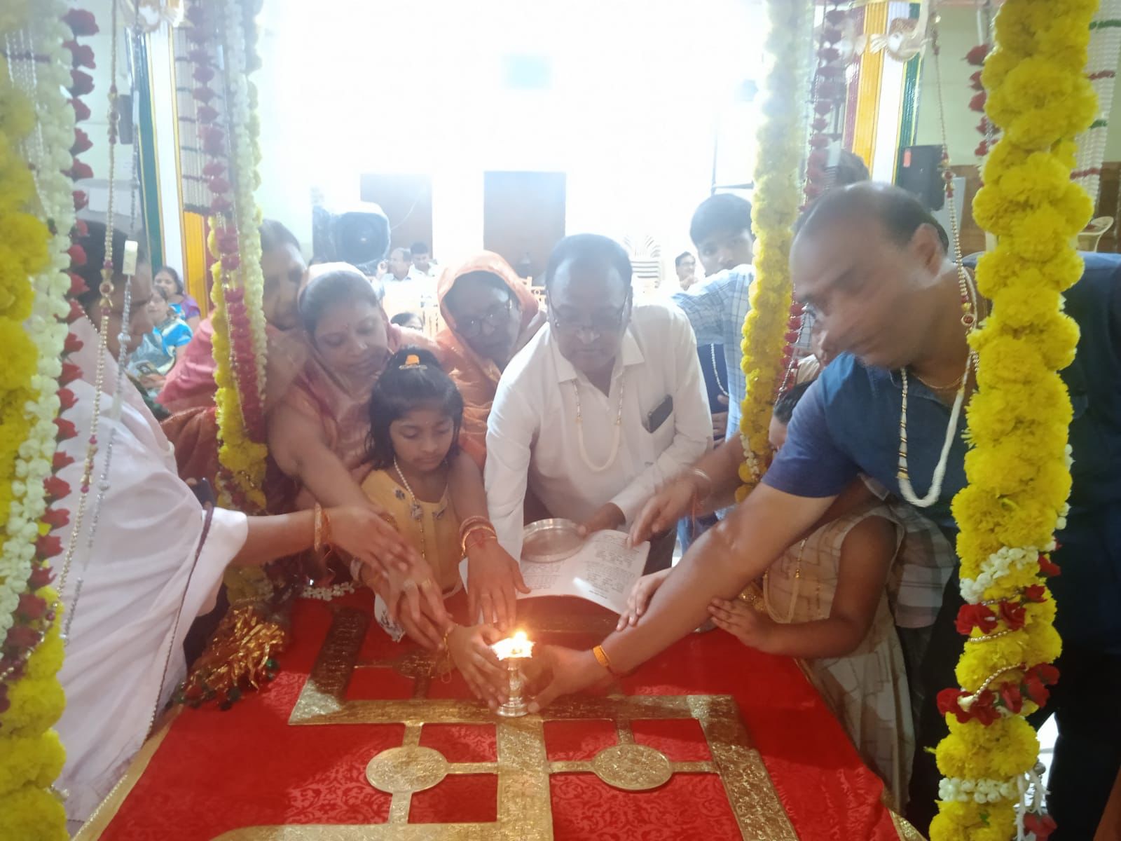Mahadeep Archana of 44-day Sri Kalyan Mandir Stotra was performed with ...