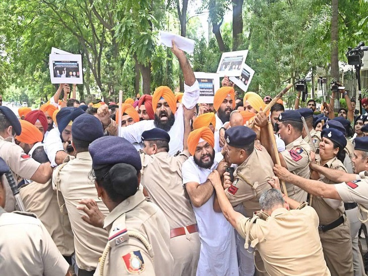 SAD youth leader protest Chief Minister's residence today ...