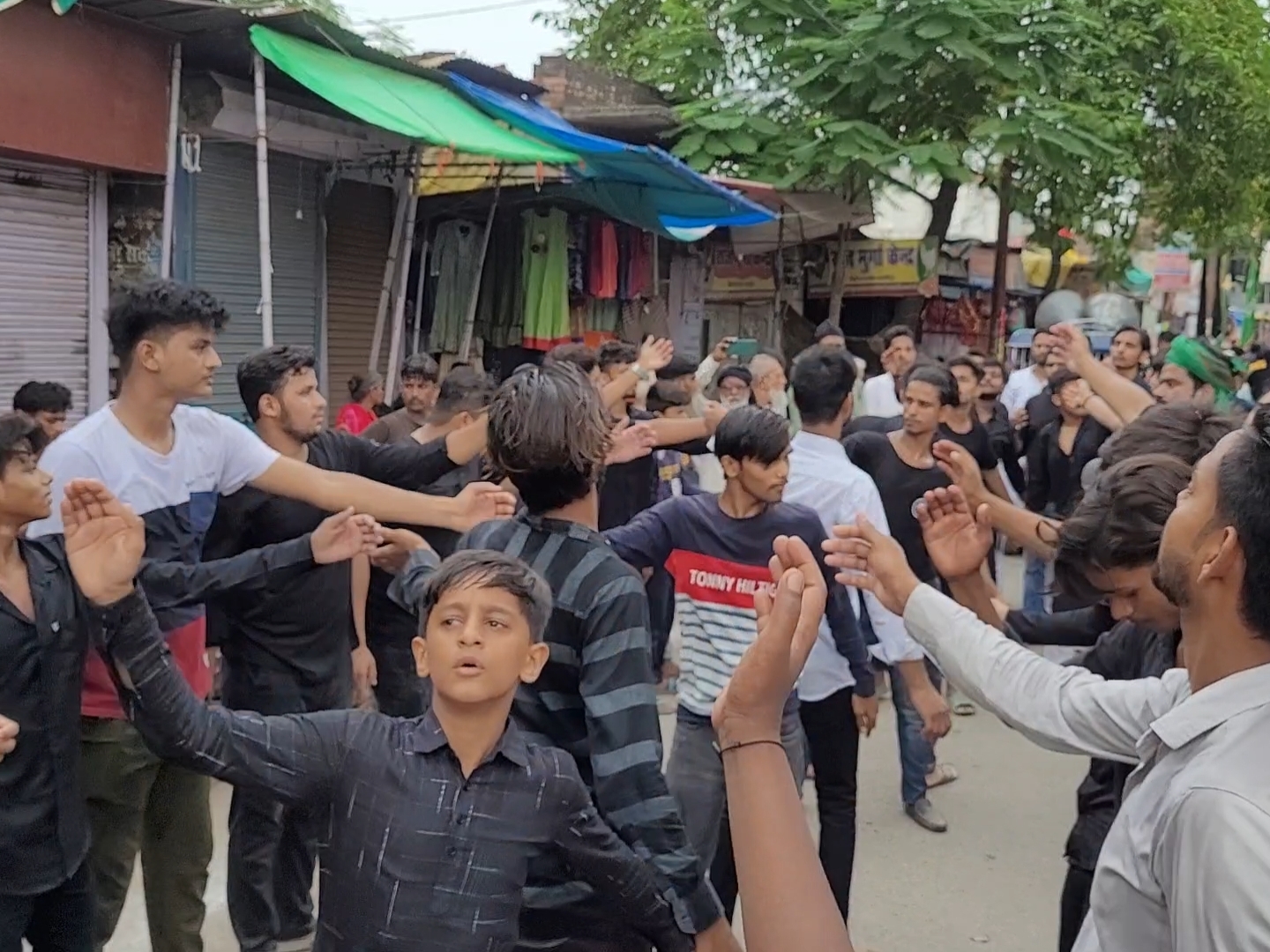 The period of mourning continued, 35 feet high tazia remained, crowds ...