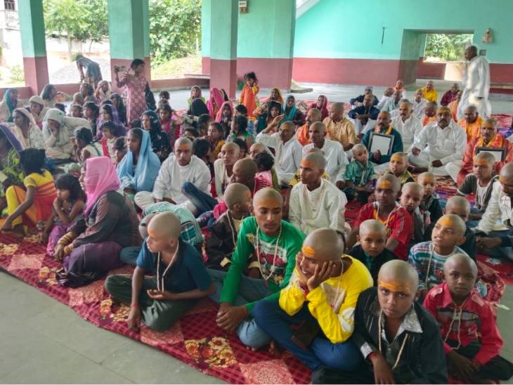 Sant Samaj got the process done on the banks of Narmada in Nemawar ...