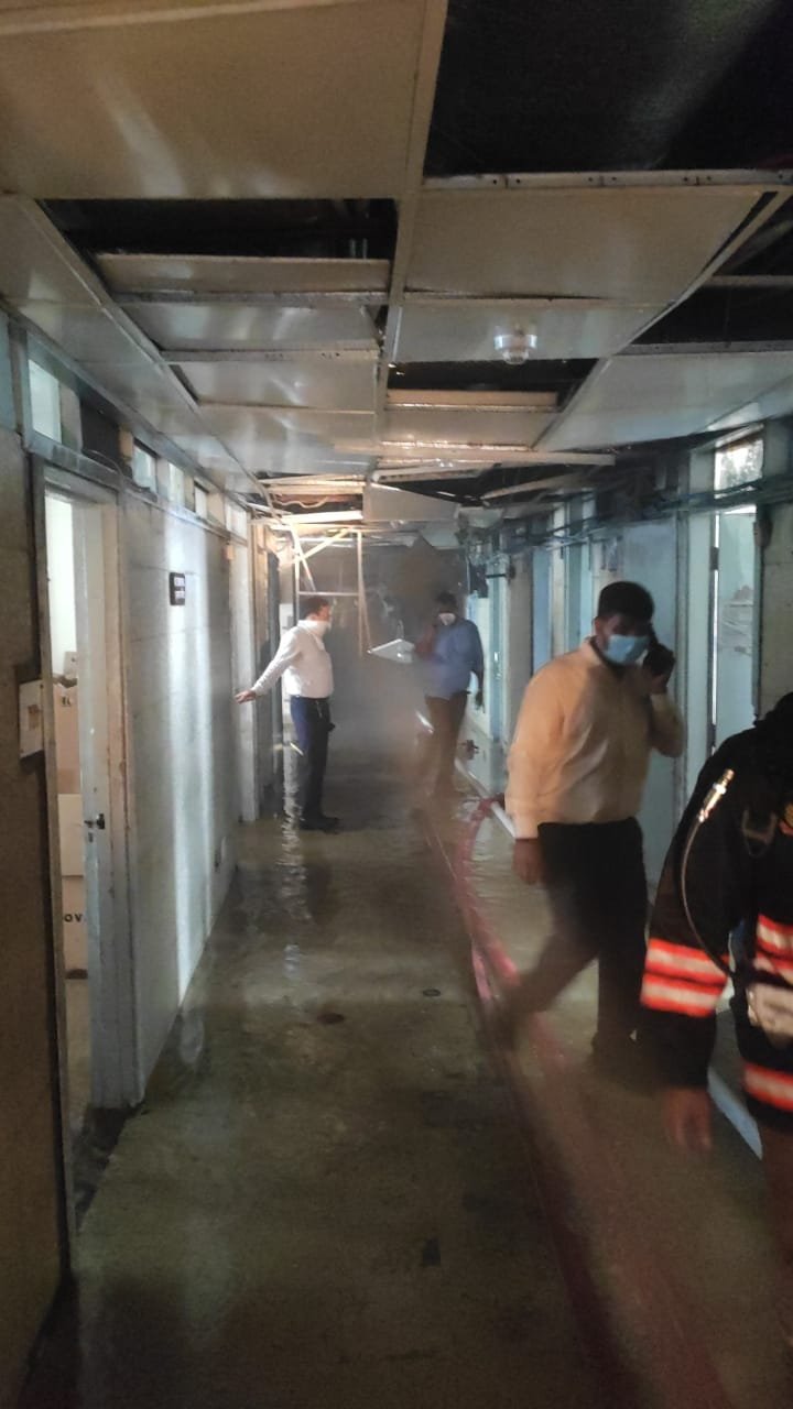 A fire broke out near the emergency ward of Delhi AIIMS