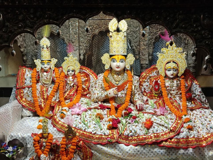 2 devotees worshiped in Ayodhya on Sawan Monday.Ayodhya. Ramlala. Saryu ...