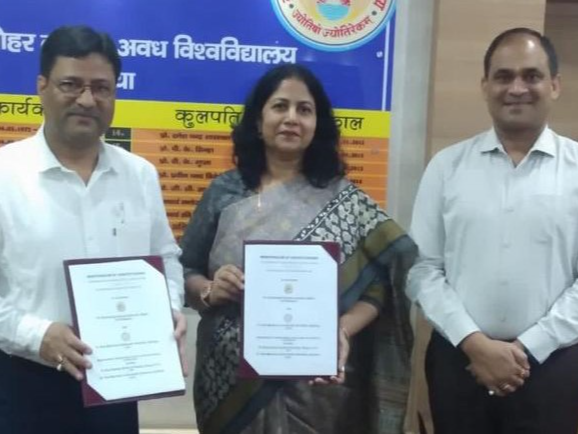 MoU between Avadh University and Pt Ravi Shankar Shukla University ...