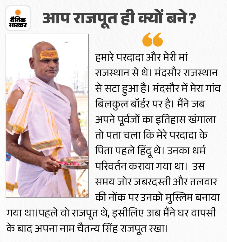 Muslim Hindu | Zafar Sheikh Chaitanya Singh Rajput; Truth After ...