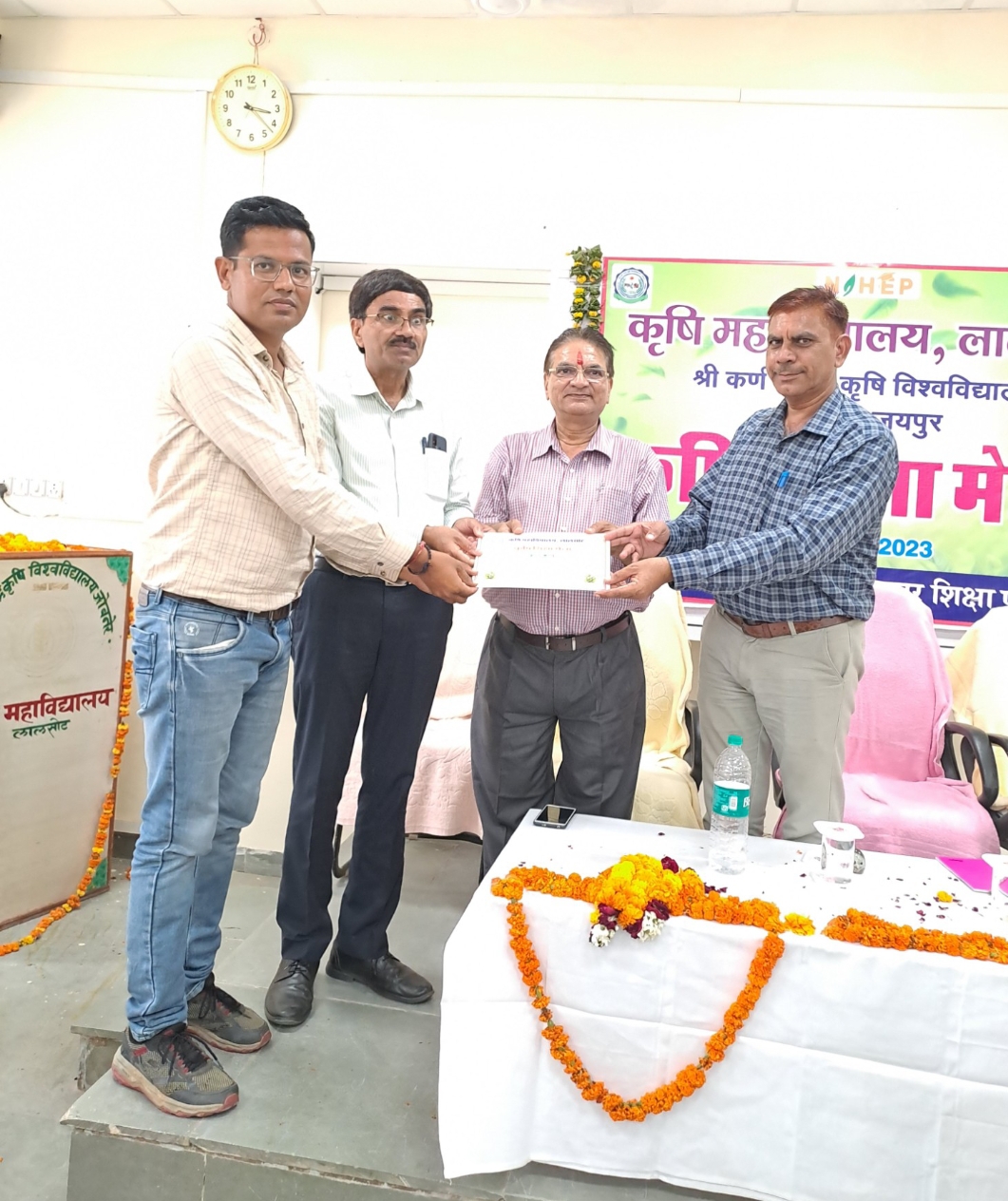 Organic farming expert Shyam Sundar Sharma honored at Agriculture ...