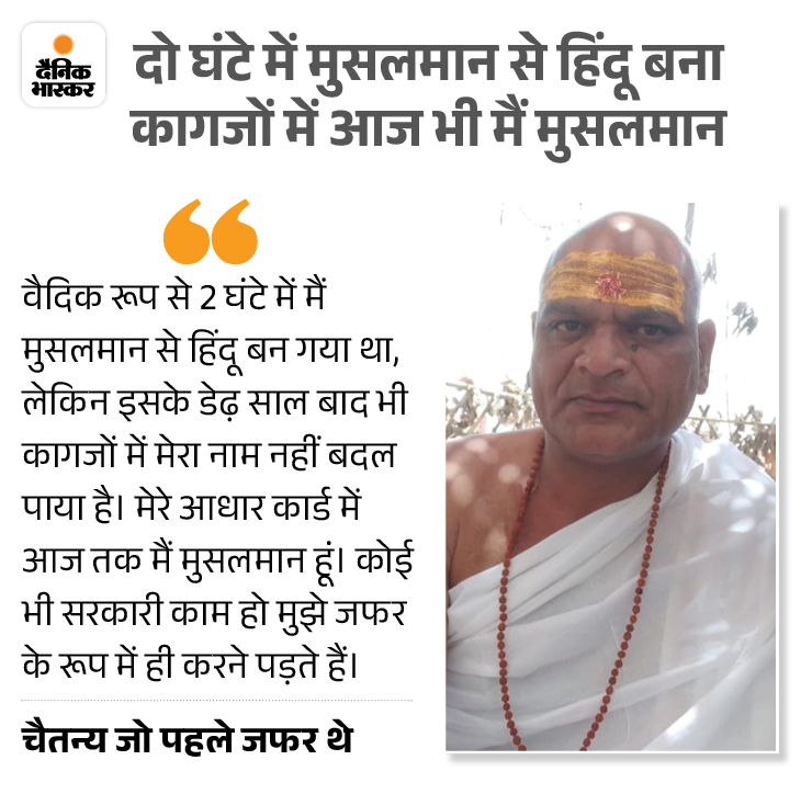 Muslim Hindu | Zafar Sheikh Chaitanya Singh Rajput; Truth After ...