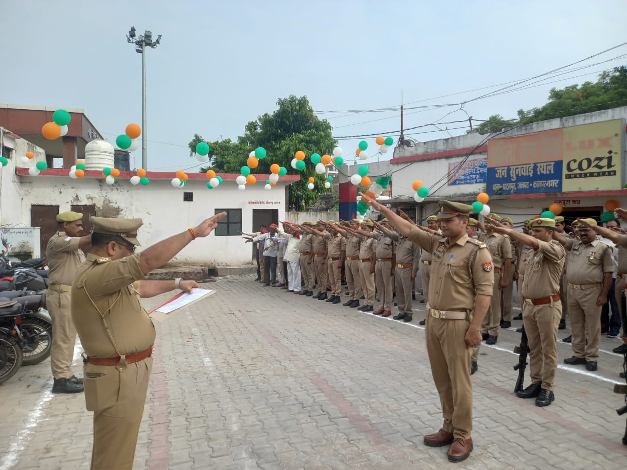 Independence Day celebration in Ghatampur