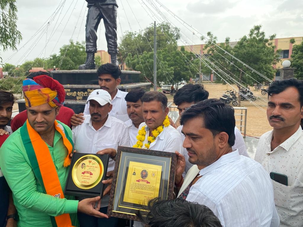 State president of BJP Yuva Morcha reached Nokha | भाजपा युवा मोर्चा के ...