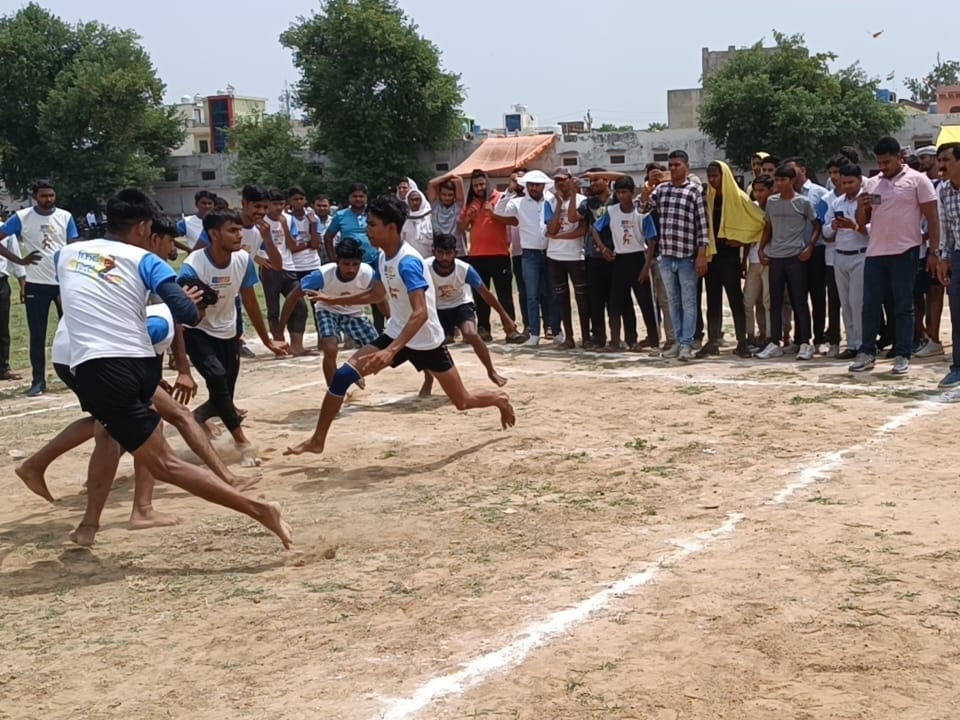 MLA inaugurated Olympic Games in Nadbai | नदबई में विधायक ने किया ...