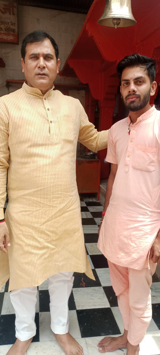 Loni MLA visited Kaila Maa, took blessings from Bahora Bhagat | लोनी ...