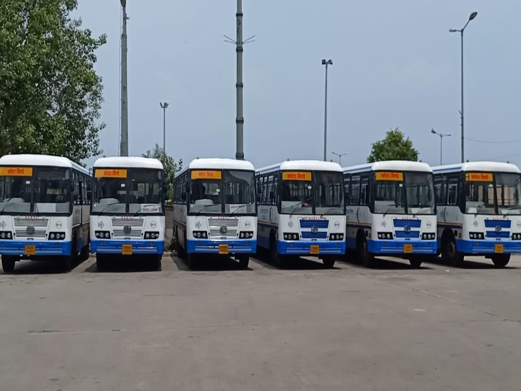 Rajasthan kota Kota Roadways Depot got 6 new buses, 2 buses will run on ...