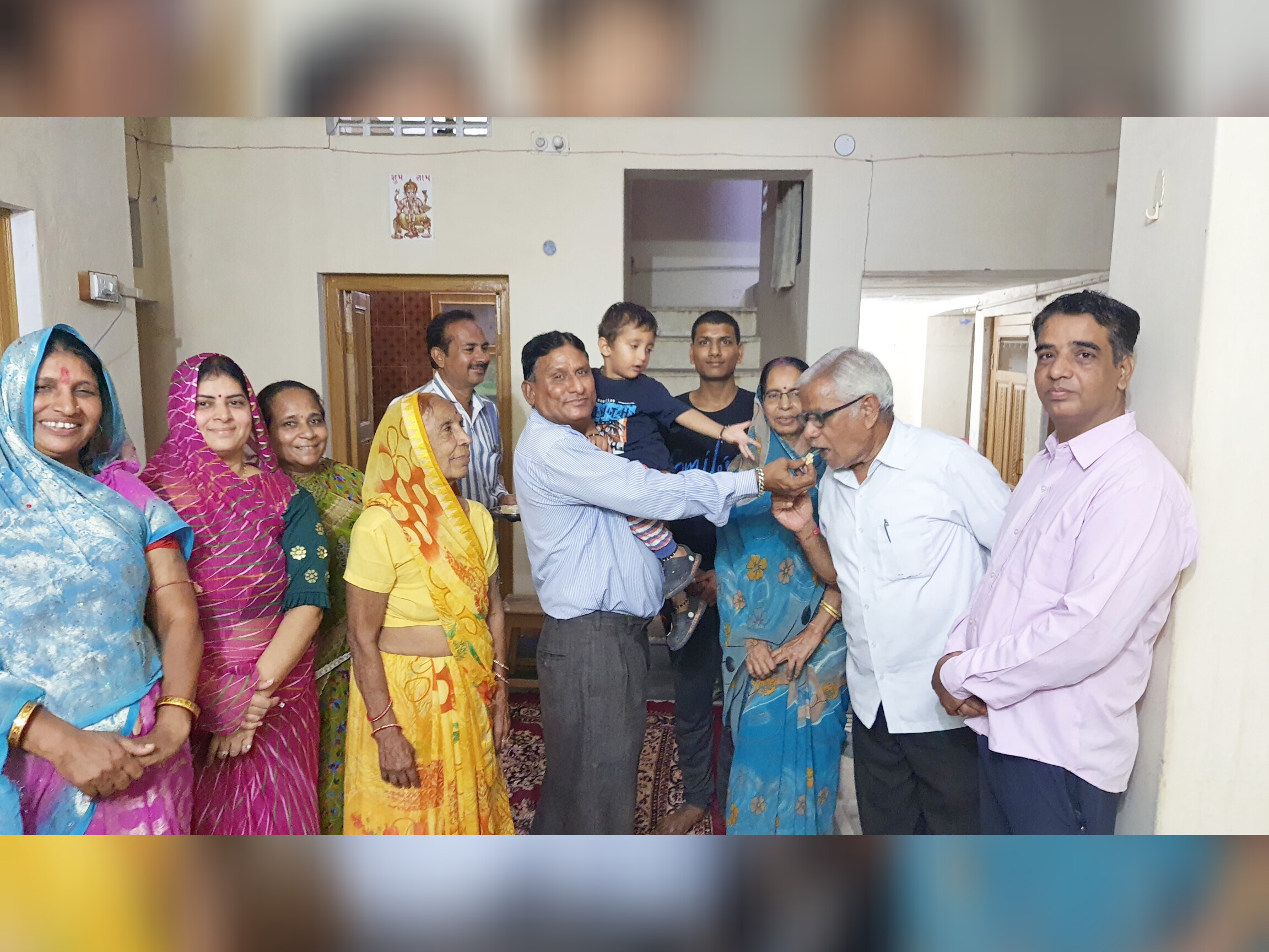 Atmosphere of happiness at the house of Project Incharge of Mission ...