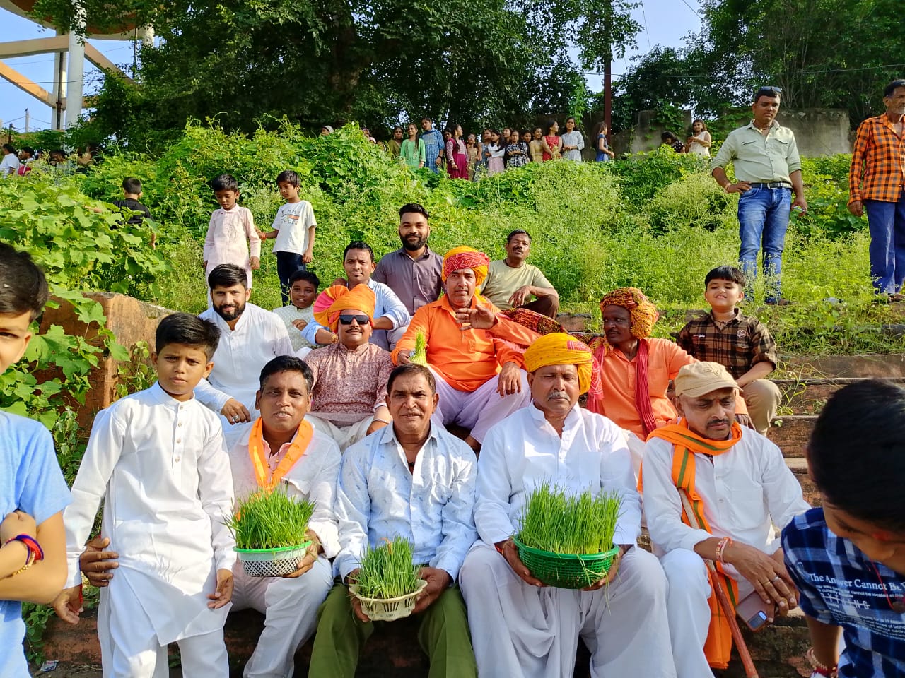 Walking ceremony took place from Sanwaria Seth Temple to Office Square ...