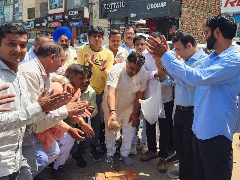 Jind Rani Talab To Devi Lal Chowk Road Construction Start; MLA Dr ...